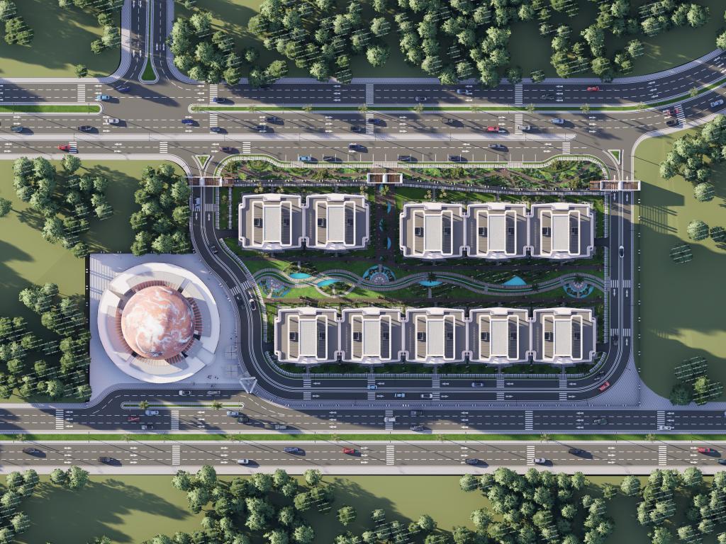 The Mars Compound | Kahla Grid Plan